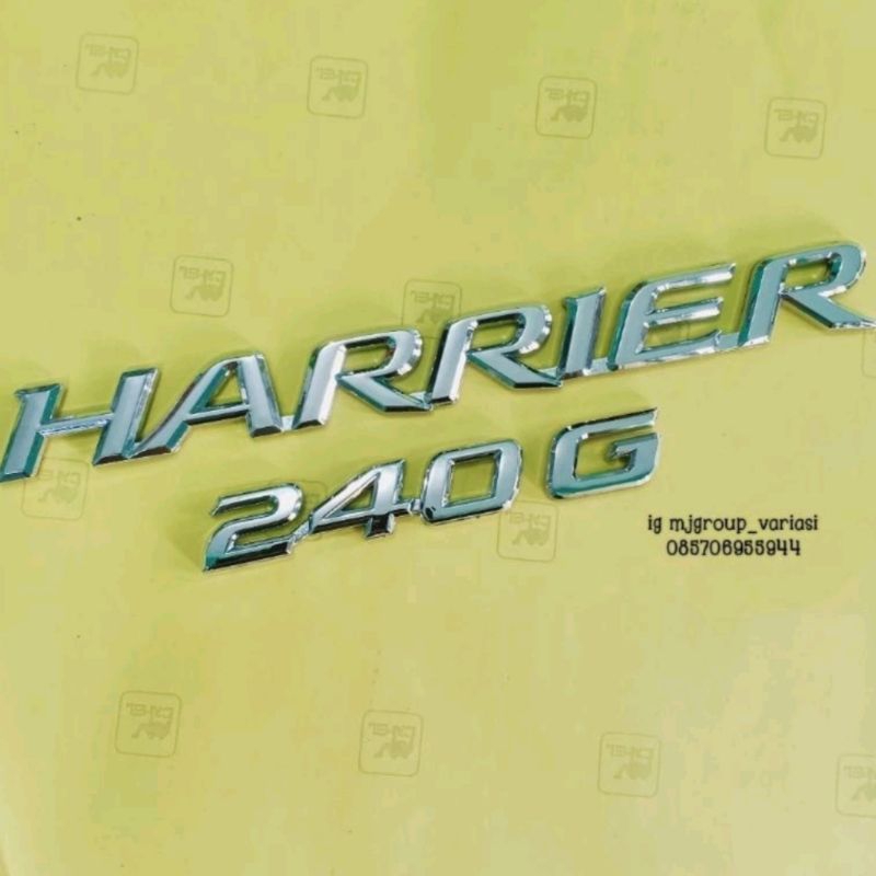 Jual Emblem logo toyota HARRIER 250G ukuran original bagasi | Shopee ...