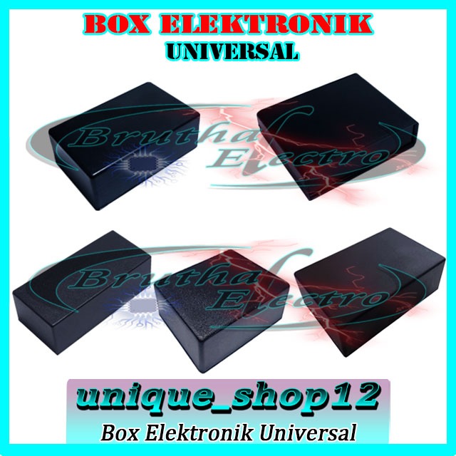 Jual Box Elektronik Box Hitam Box Plastik Universal X1 X2 X3 X4 X5 X6 ...