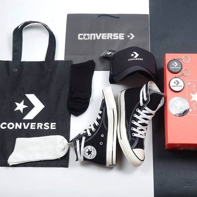 Jual [ BANYAK BONUS ] Cons Chuck Taylor All Star 70s High Black White ...