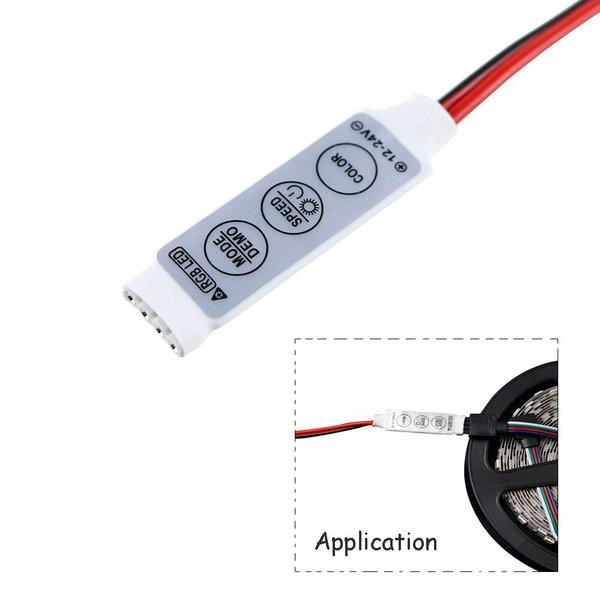 Jual Led Controller Dimmer Rgb Mini Modul Led Controler B 12-24V 6A ...