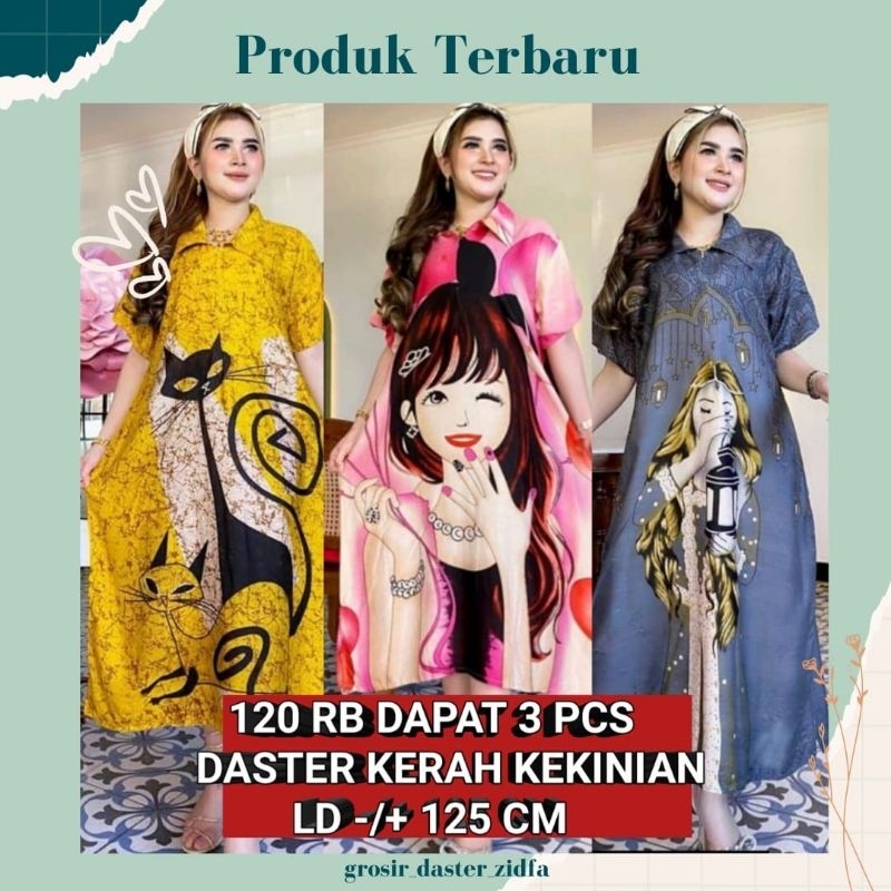 Jual 120 RB ISI 3 PCS DASTER KERAH JUMBO KARAKTER | Shopee Indonesia