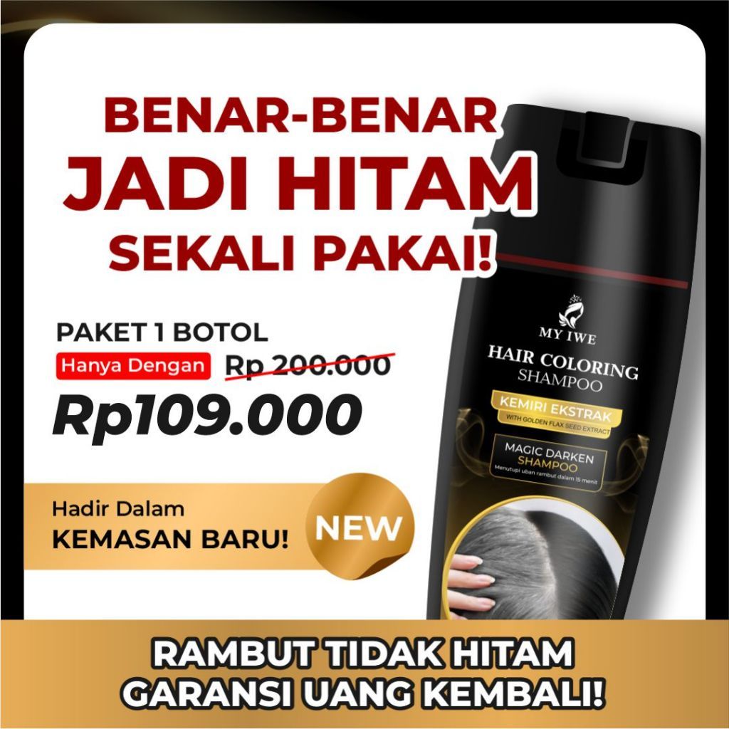 Jual Shampoo Pewarna Rambut My Iwe Penghitam Myiwe Hair Color Shampo ...