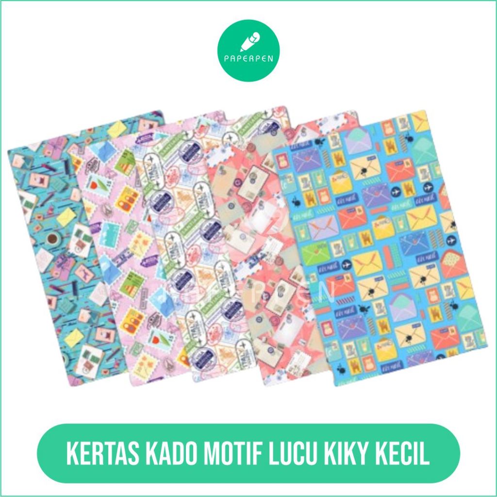 Jual Kertas Kado Motif Kiky Kecil/Motif Random | Shopee Indonesia