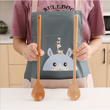 Jual sendok kayu panjang 33cm sendok masak kayu sendok kayu korea ...