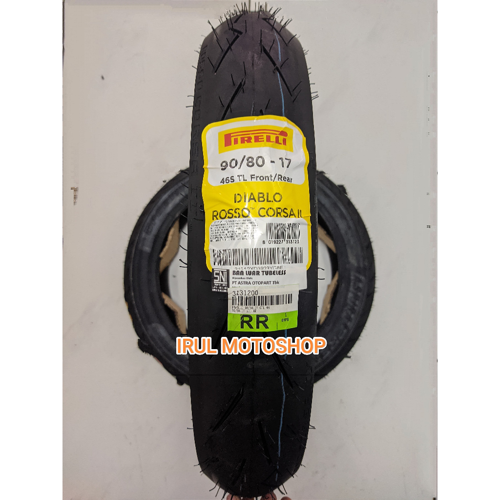 Jual Ban Pirelli Diablo Rosso Corsa II 90/80-17 Soft Compound | Shopee Indonesia