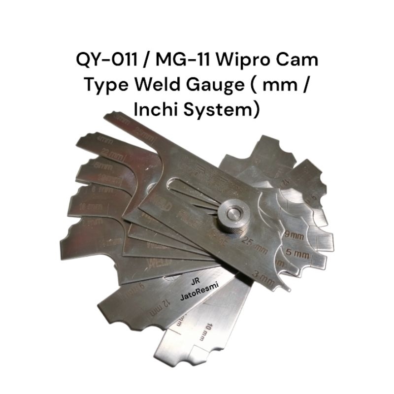Jual QY-011 / MG-11 Wipro Cam Type Weld Gauge Weld Fillet Gage mm Inchi ...