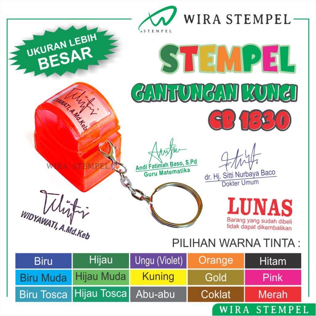 Jual Custom Stempel Tanda Tangan Perawat Bidan Dokter Stampel Ttd Stamp ...