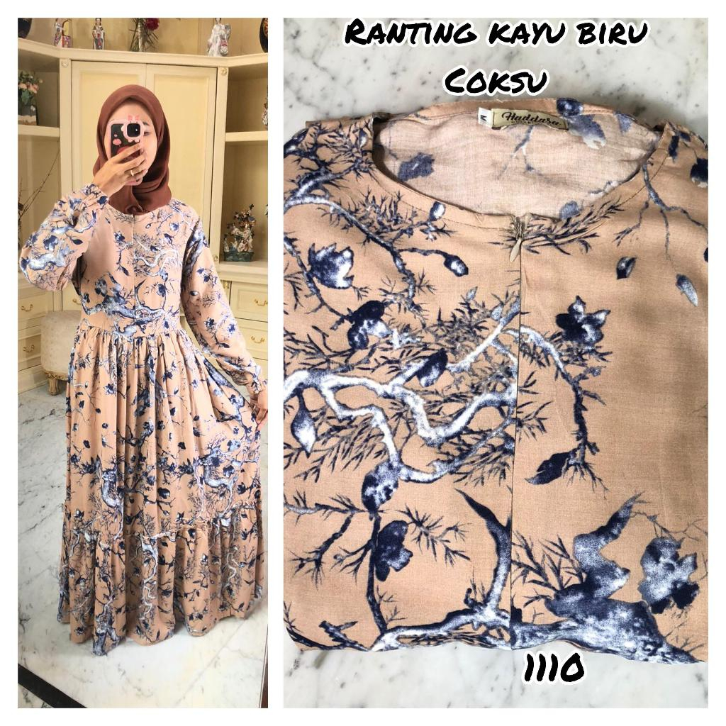 Jual GAMIS RAYON MOTIF RANTING KAYU BIRU (COKSU) | Shopee Indonesia