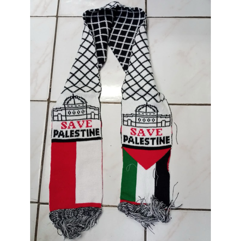 Jual SYAL PALESTINE RAJUT DAN PRINTING SYAL PALESTINA | Shopee Indonesia