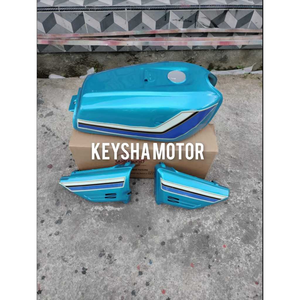 Jual PAKET TANGKI TANKI GL 100 SET BOK AKI SSET STIKER BIRU RELAXA ...