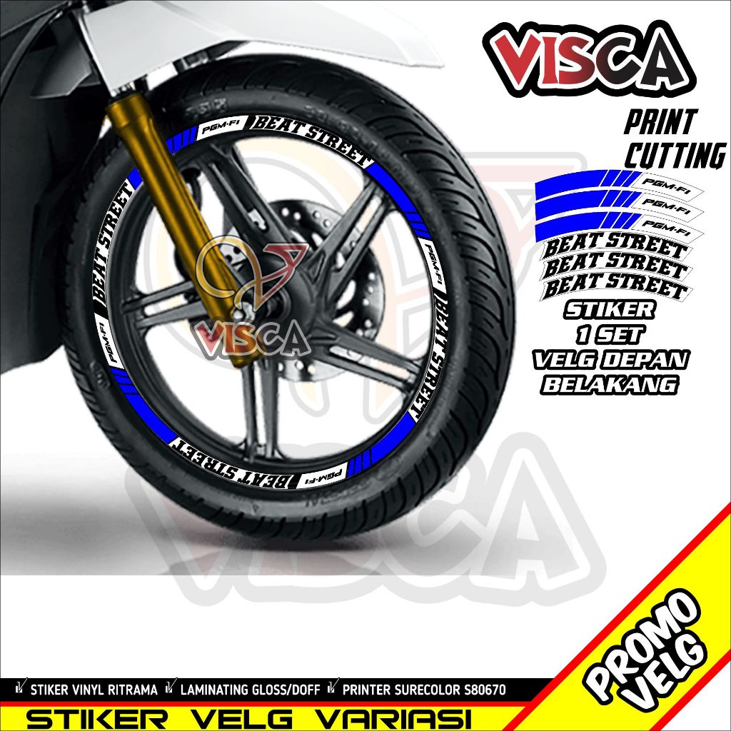 Jual Stiker Velg List Velg Motor Stiker Velg Beat Variasi Beat street ...