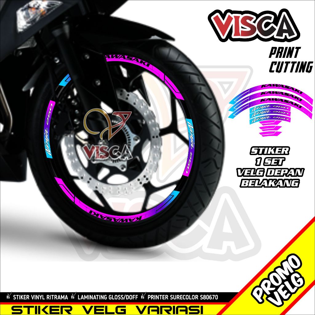Jual Stiker Velg List Velg Motor Stiker Velg Ninja 250 Variasi Ninja ...