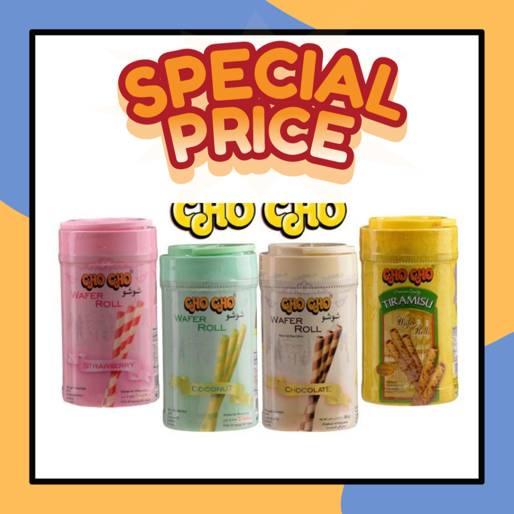 Jual Snack Wafer Roll Chocho Toples Kecil 260gr Cho Cho Cokelat ...