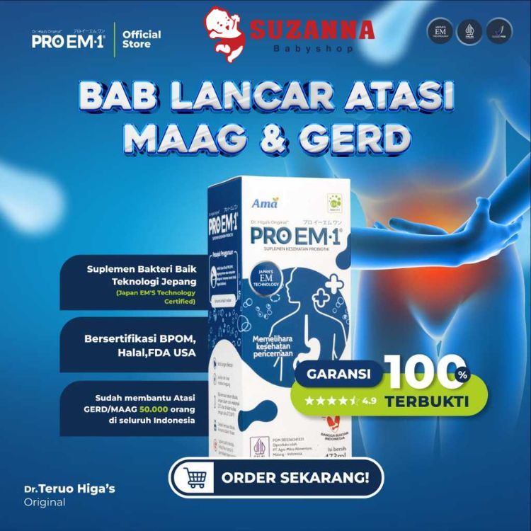 Jual PRO EM 1 Suplemen Kesehatan Probiotik ukuran 475ML/90ML | Shopee ...