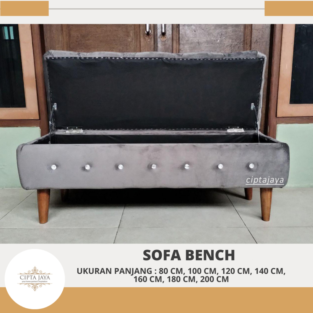 Jual Cipta Jaya - Sofa Bench Storage Ruang Tamu Kotak Penyimpanan ...
