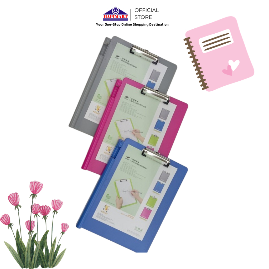 Jual Clipboard Papan Ujian/writing pad clip/Klip Notepad + Tempat ...