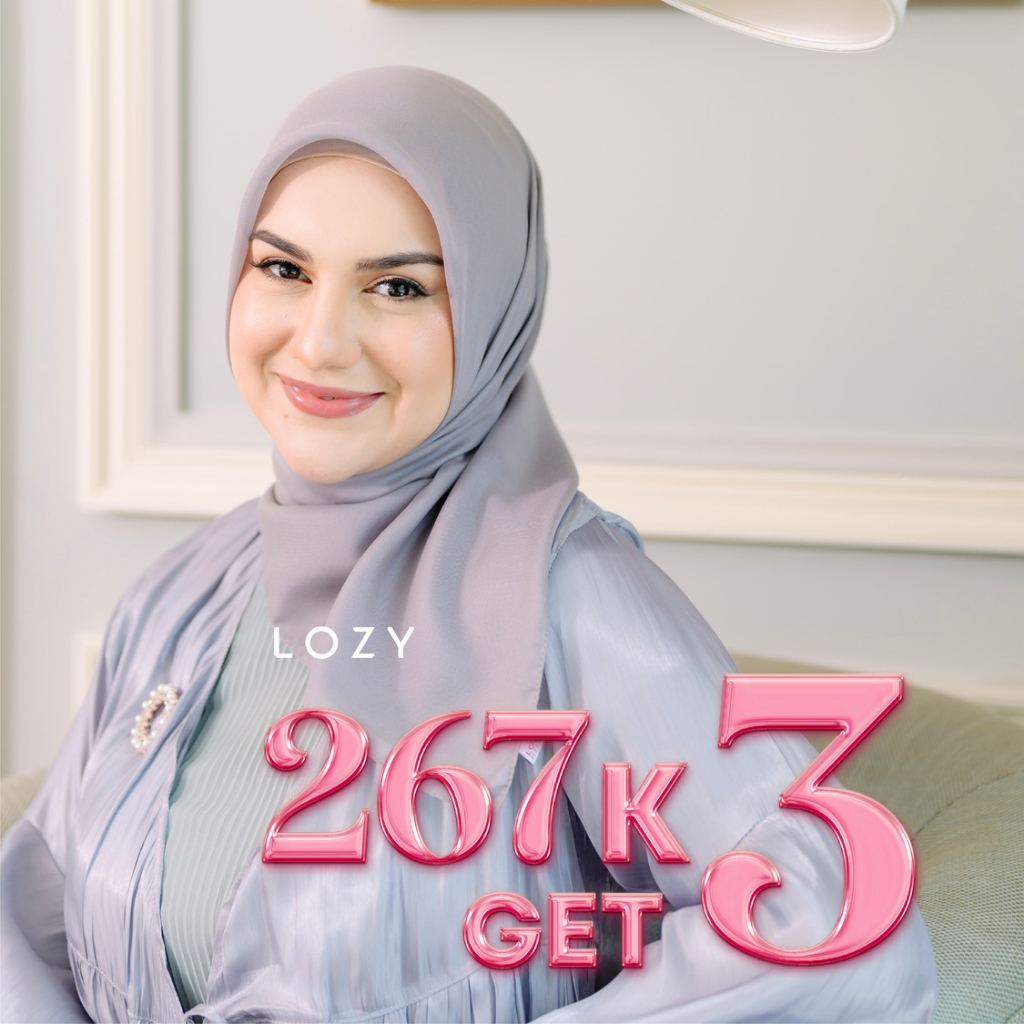 Jual Lozy Hijab - Voila Paris 267K Get 3 ( Hijab Paris Ultrafine ...
