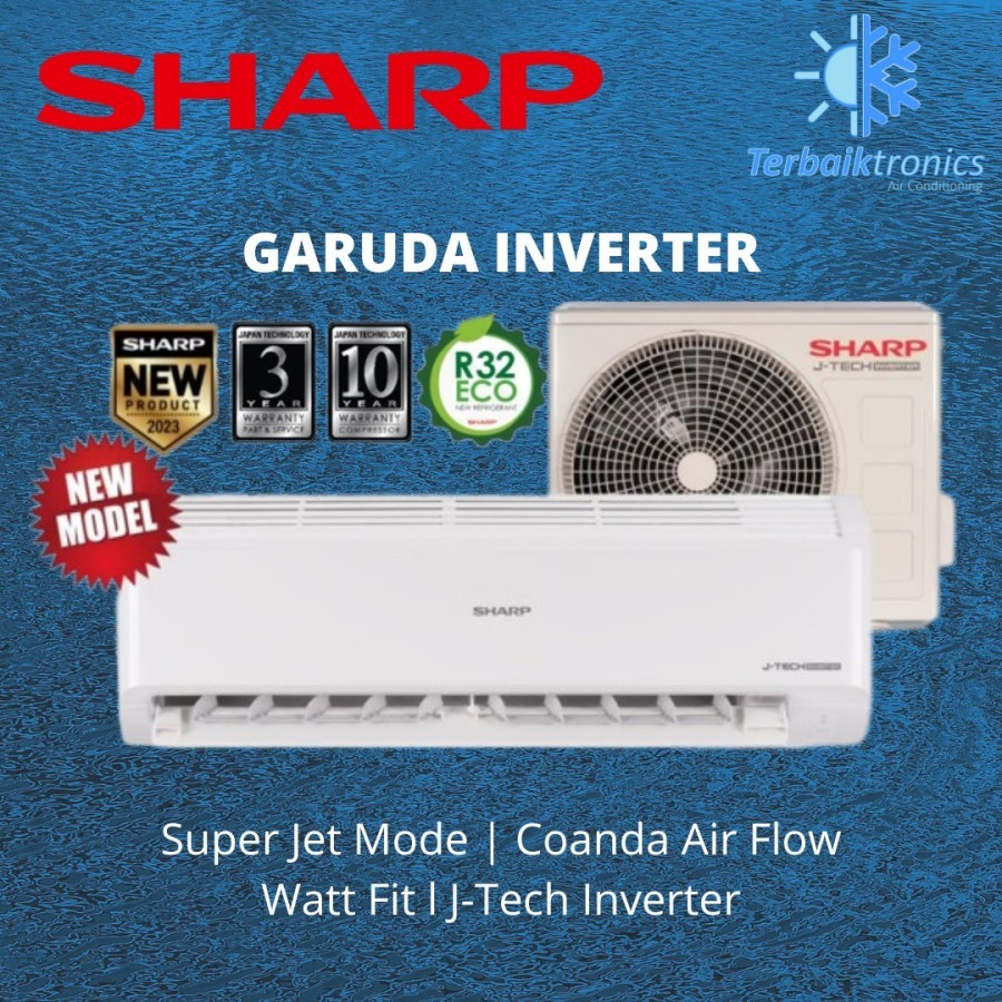 Jual AC Sharp Jtech Inverter 1/2 PK R32 AHX6BEY / AHX 6BEY | Shopee ...