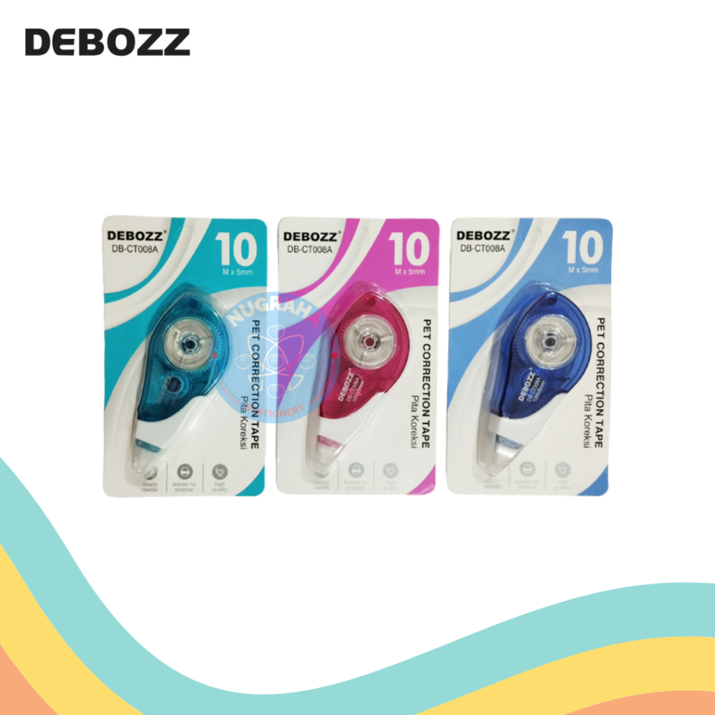 Jual CORRECTION TAPE DEBOZZ CT-008A (1 PCS) | Shopee Indonesia