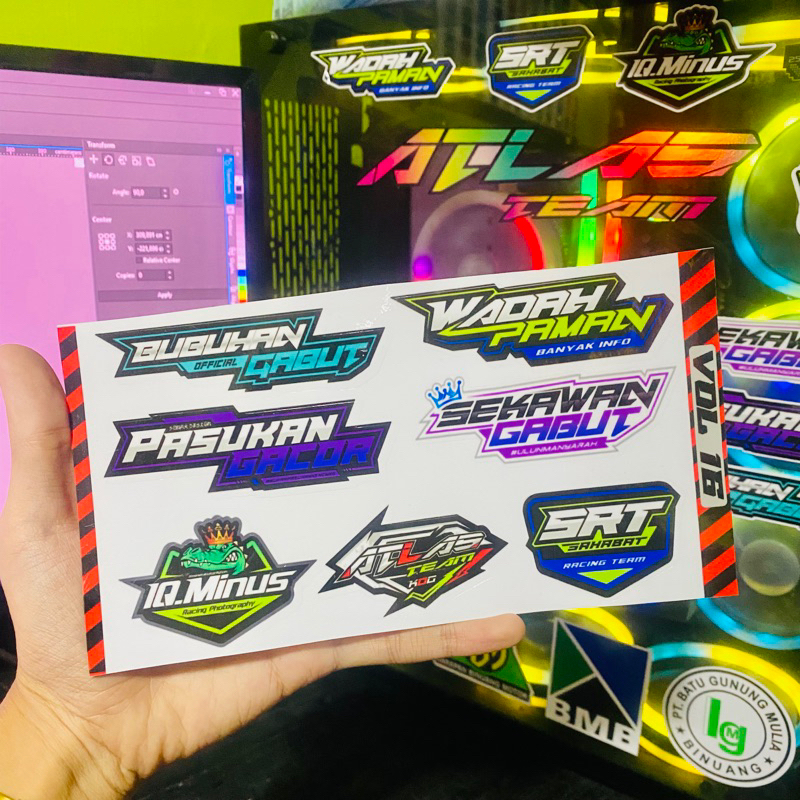 Jual Stiker/sticker VOL18 Viral Kata Racing Keren | Shopee Indonesia