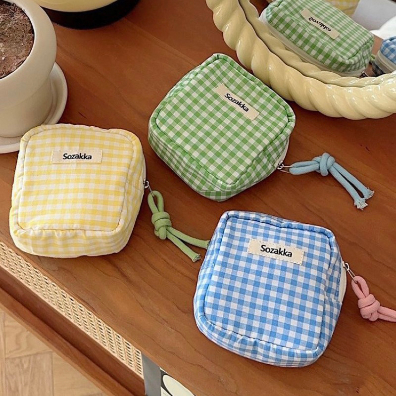 Jual mini pouch serbaguna tempat airpods kosmetik dompet kunci earphone ...