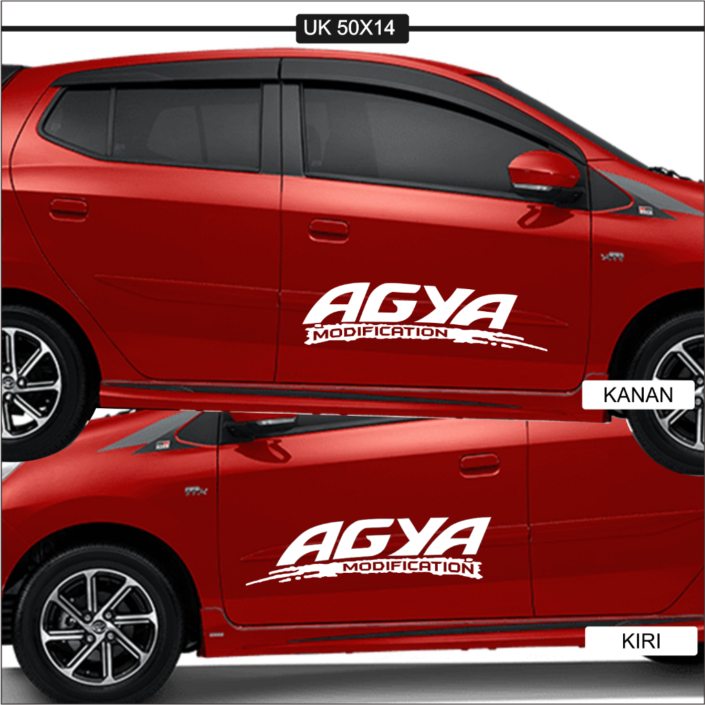 Jual STIKER AGYA MODIFIKASI KACA MOBIL AGYA MODIFIKASI | Shopee Indonesia