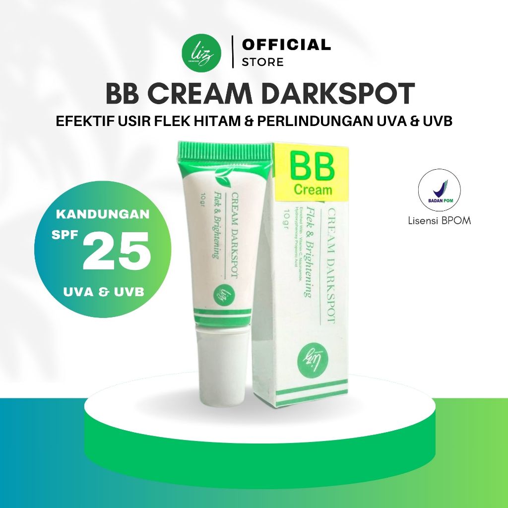 Jual Liz Skincare BB Cream Khusus Flek Hitam Darkspot Spf 35 PA+++ BPOM ...