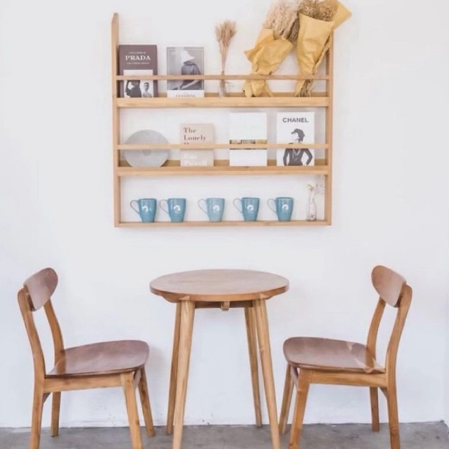 Jual Satu Meja Makan Cafe 2 Kursi Retro Minimalis - Set Kursi Makan ...