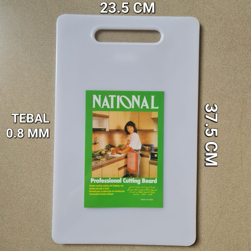 Jual Talenan Plastik foodgrade, Talenan merk National, Tebal, Alas ...