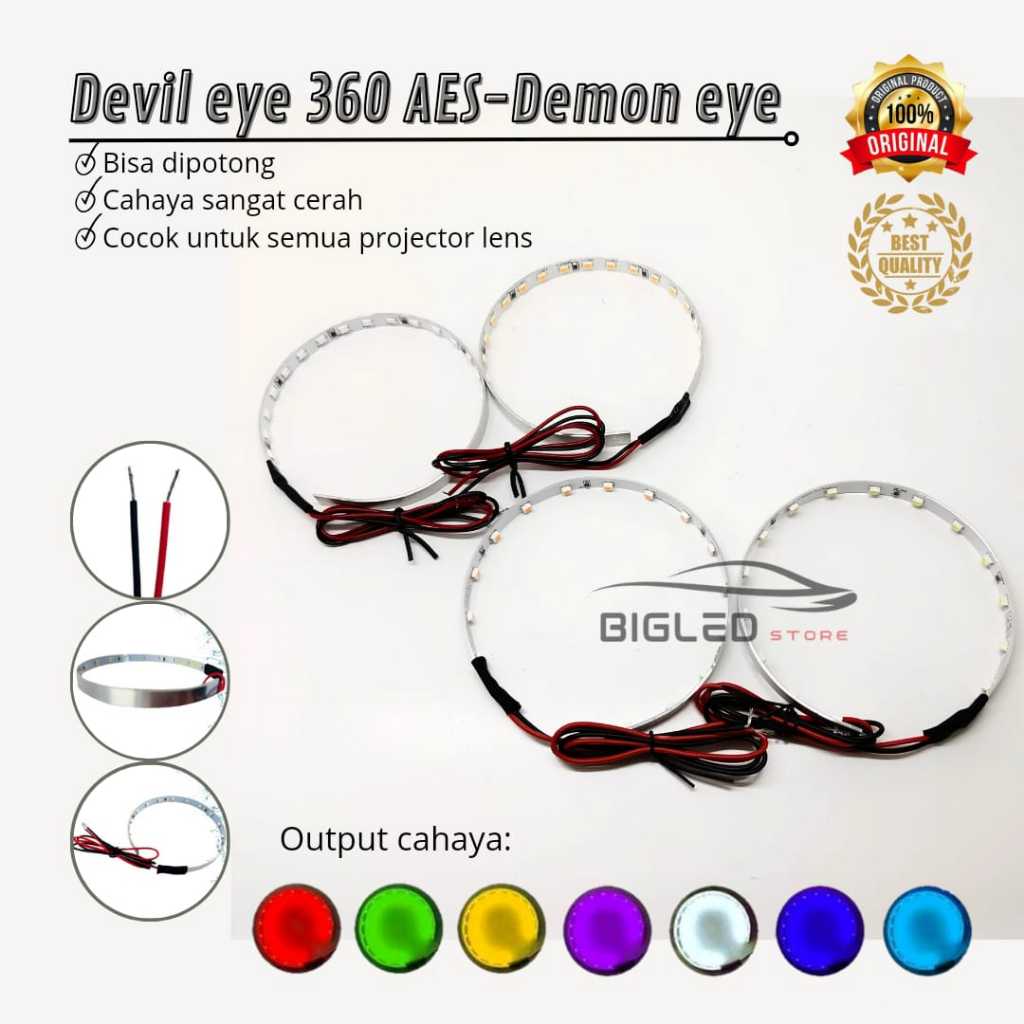 Jual Lampu demon eyes Lampu LED Devil 360 derajat | Shopee Indonesia
