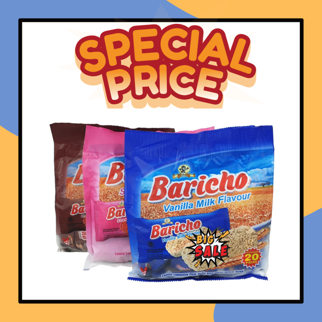 Jual Baricho Pusan Snack Oat 20pcs/pack Camilan Gandum Sereal Bar ...