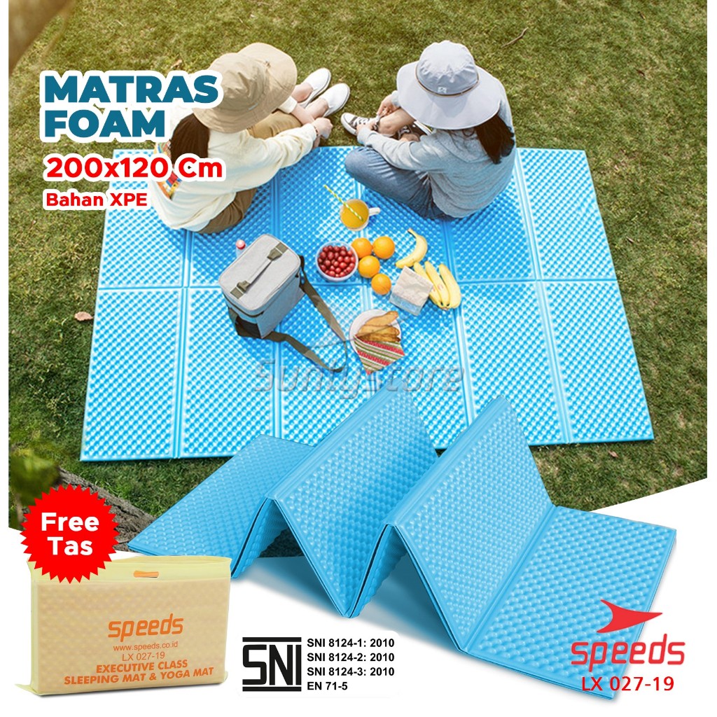 Jual SPEEDS Matras Lipat Duduk XPE Karpet Outdoor Matras Camping Polos ...