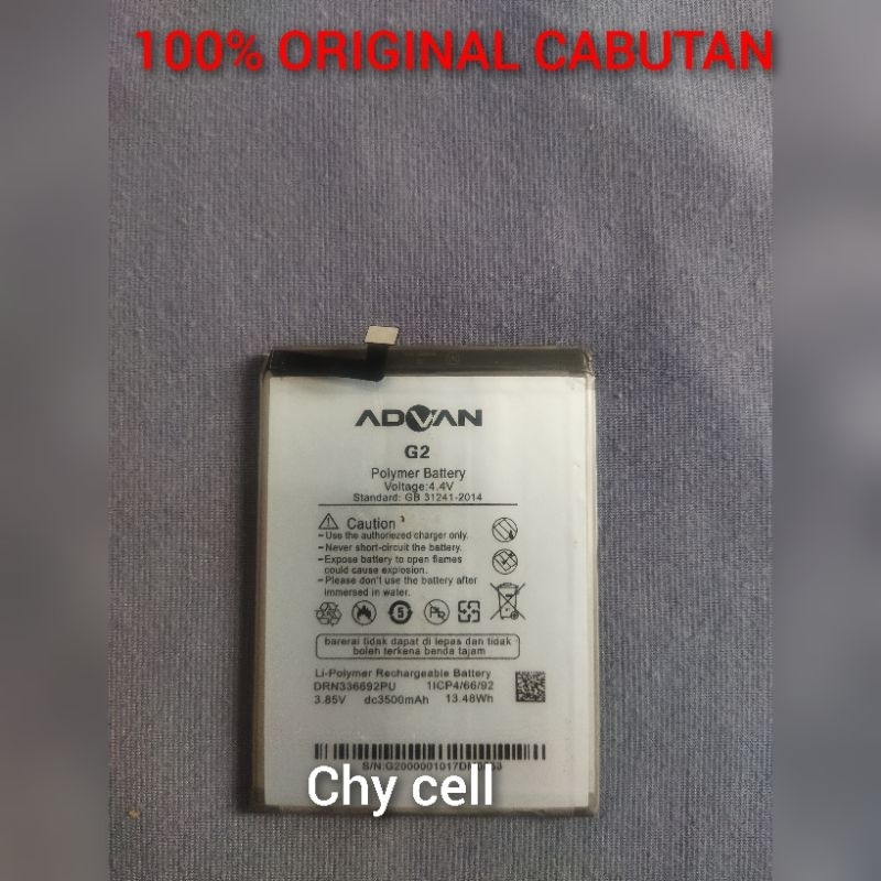 Jual battery Advan G2 100% ORIGINAL CABUTAN | Shopee Indonesia