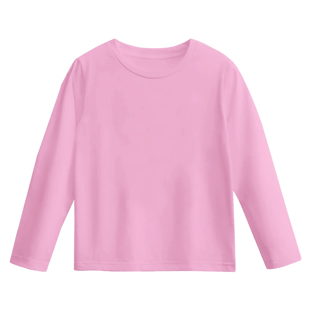 Jual Baju kaos polos lengan panjang anak polosan shirt perempuan laki ...