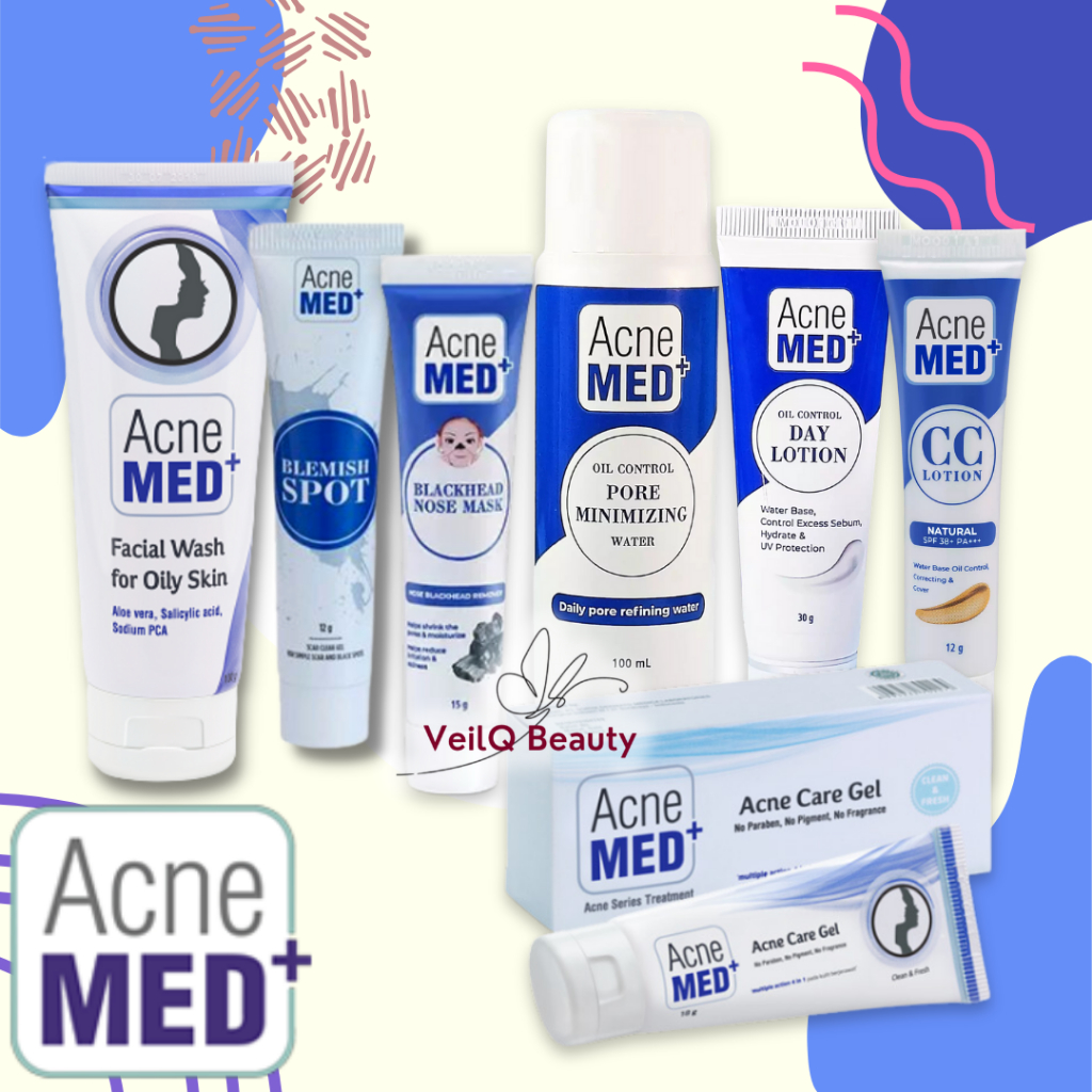 Jual Acne Med Facial Wash for Oily Skin Blemish Spot Care Gel CC Day ...