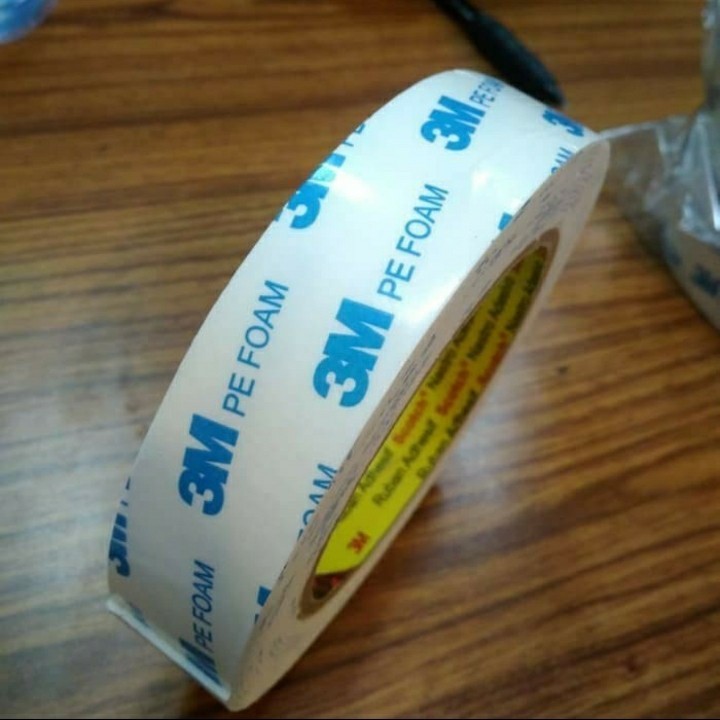 Jual Double tape 3 M Foam Putih - Double Tape Putih 12mm x 4 Meter ...