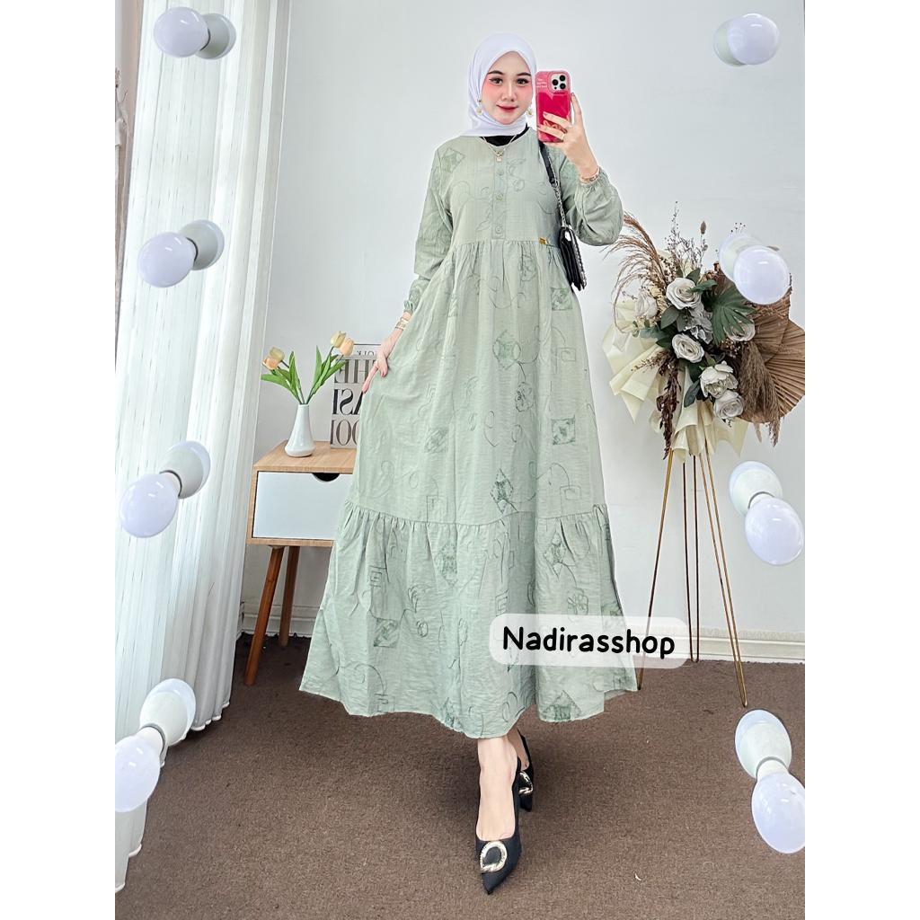 Jual Shireen Dres Polo Linen/Dress Polo Linen Terbaru | Shopee Indonesia