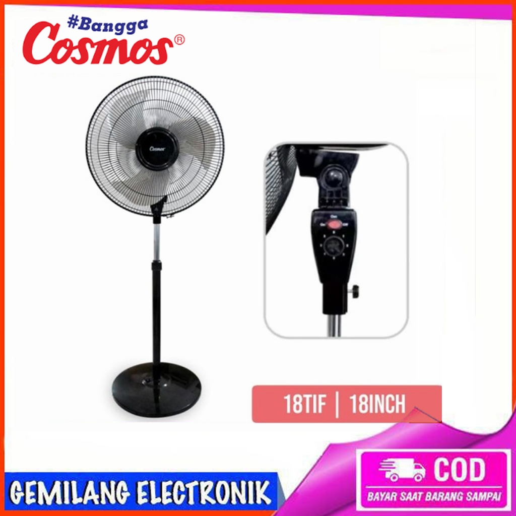 Jual Cosmos 18-TIF Kipas Angin Berdiri Stand Fan Tornado Besi | Shopee ...
