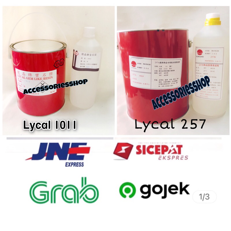 Jual Resin lycal 1011 /Resin bening keras 1 set kaleng 4kg kerajinan ...