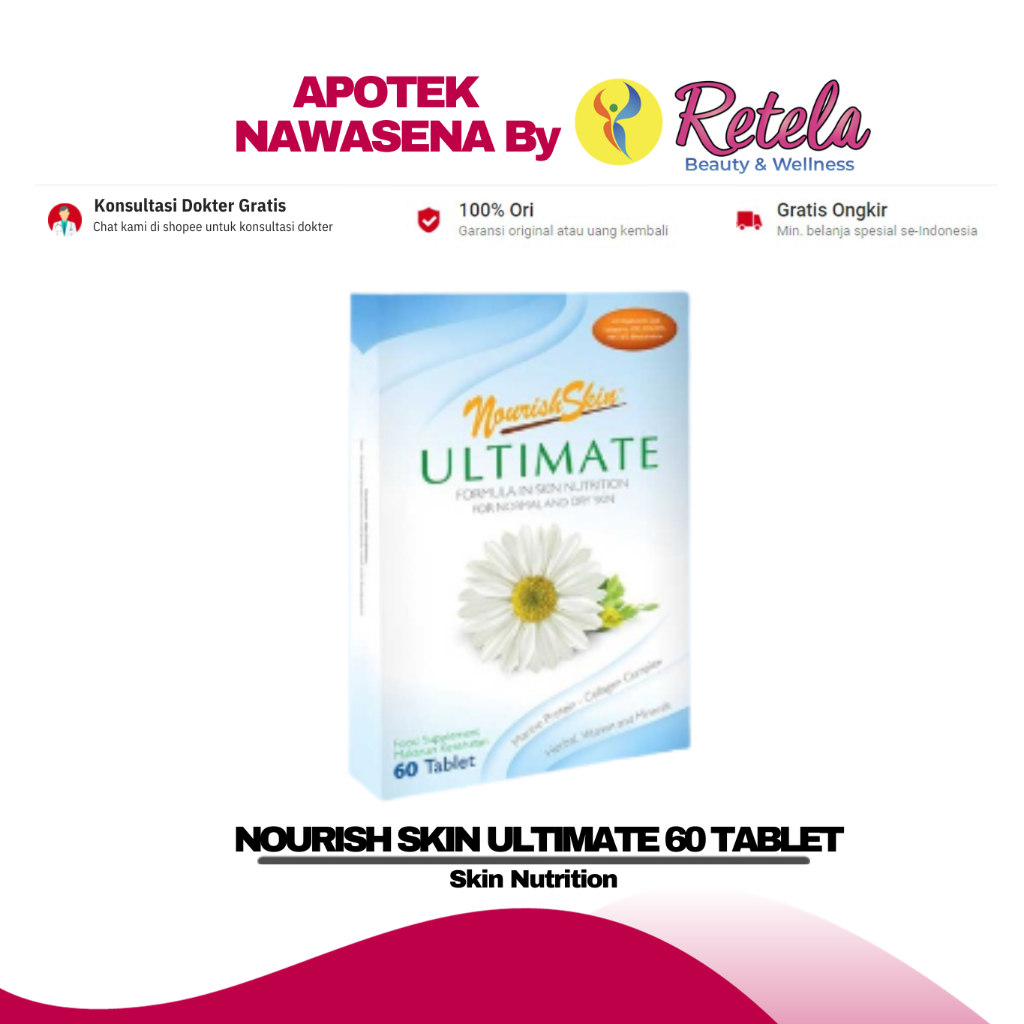 Jual NOURISH SKIN ULTIMATE 60 TABLET | Shopee Indonesia