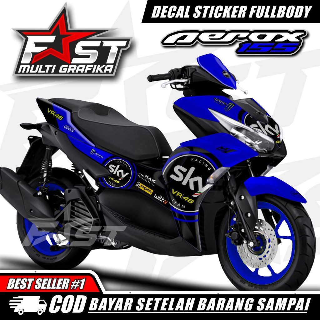 Jual Stiker Viral Decal Sticker Variasi Fullbody All New Aerox 155 ...