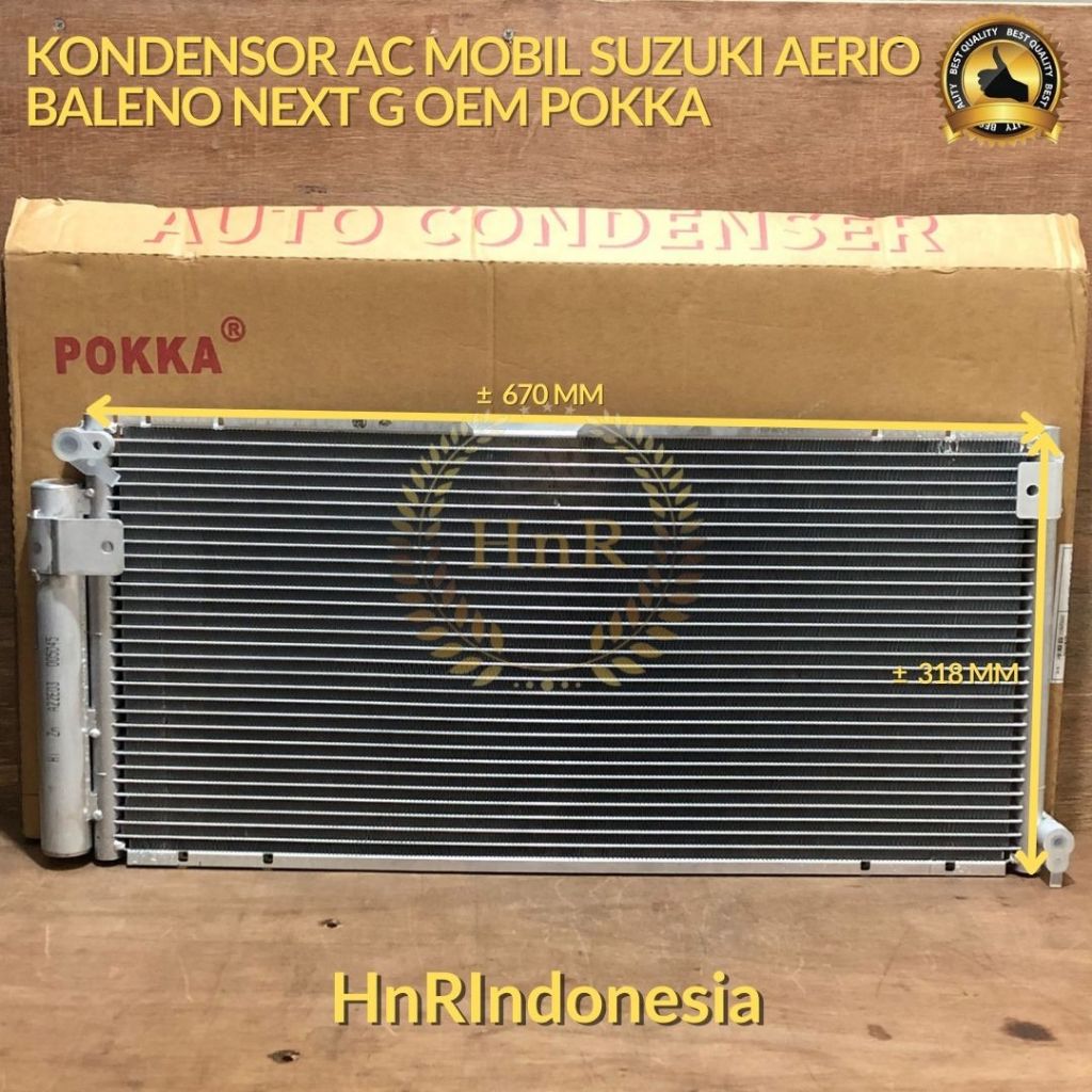 Jual Kondensor Condensor AC Mobil Suzuki Aerio Baleno Next G dan Mobil ...