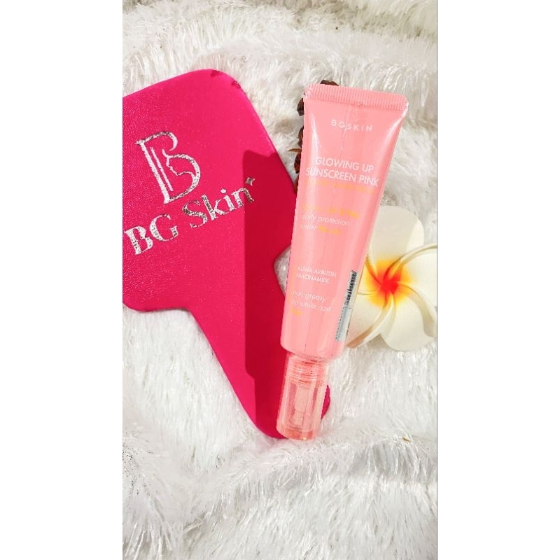Jual SUNSCREEN BRINGHTENING PINK BG SKIN KEMASAN BARU | Shopee Indonesia