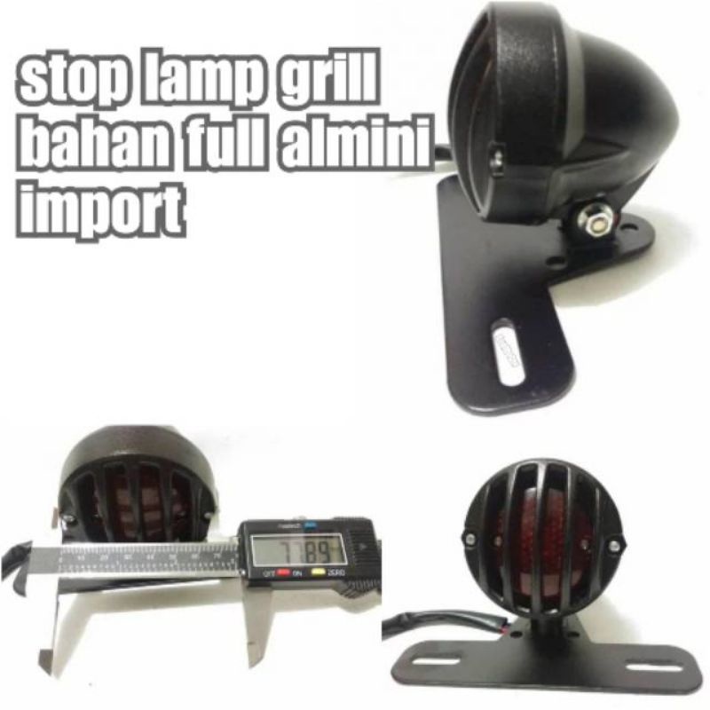 Jual LAMPU STOP BULAT GRIL GRILL TRALIS JAPSTYLE CUSTOM CAFERACER ...