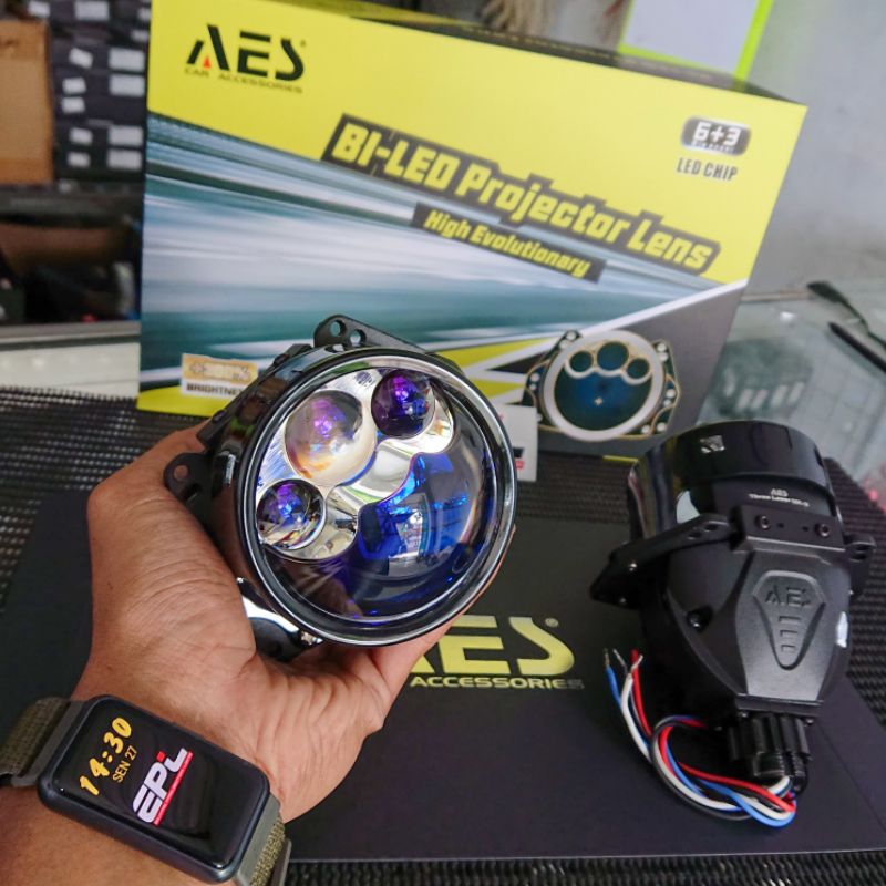 Jual Projie Proji Projector AES UX 3 Laser 80W Biled 3 Inch kembaran ...