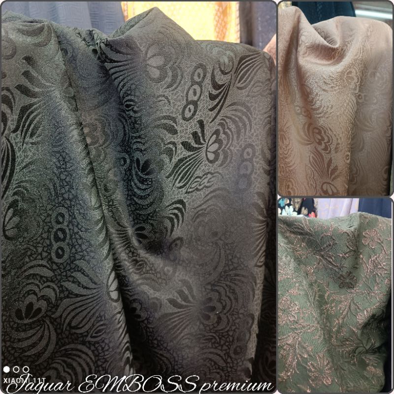 Jual ( promo)!! BAHAN KAIN JAGUAR EMBOSS PREMIUM LEBAR 150 CM ( HARGA ...