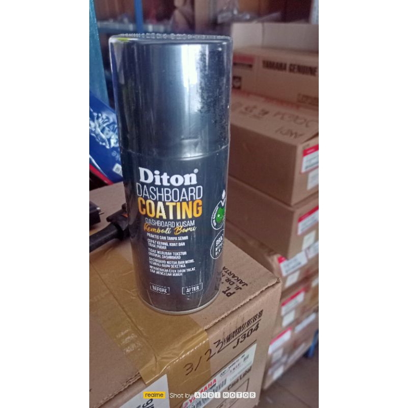 Jual Cat semprot DITON Dashboard Coating Hitam 9800 kemasan 300 cc ...