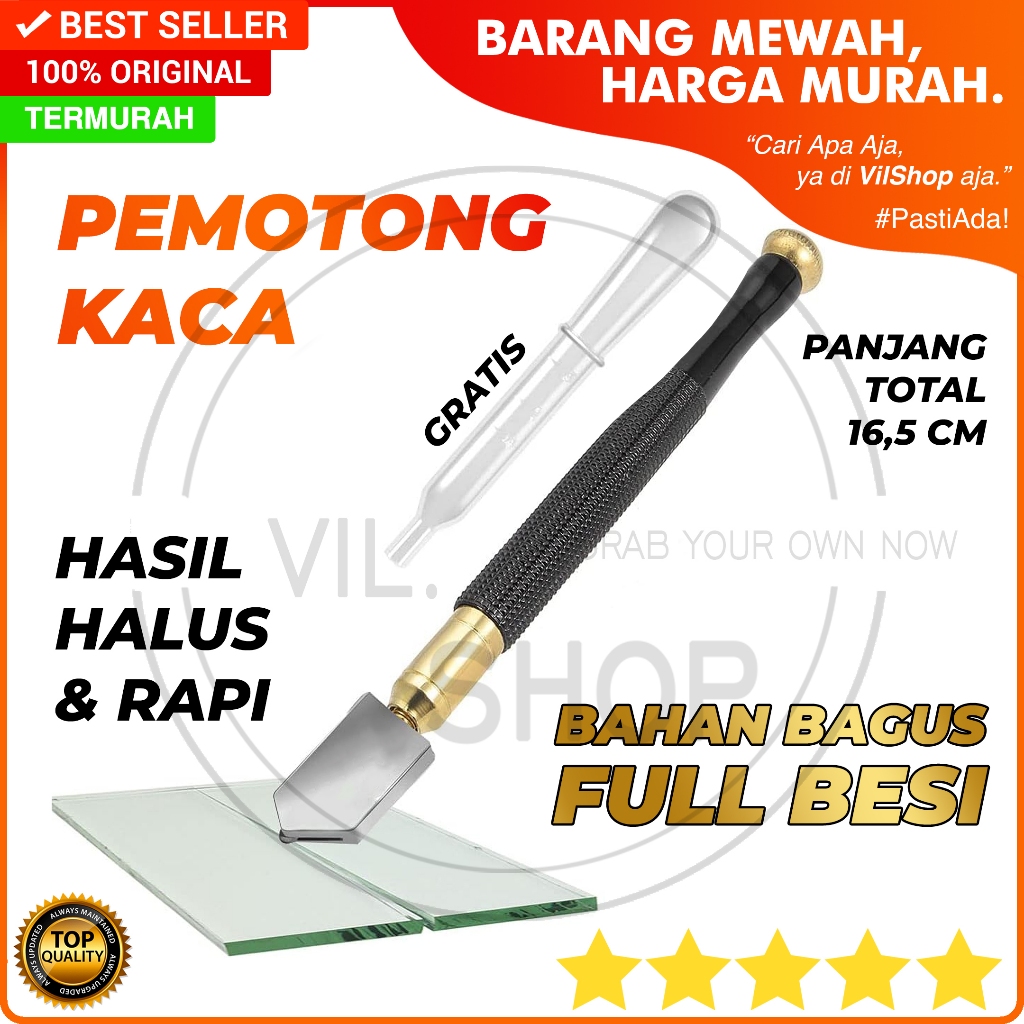 Jual ALAT PEMOTONG KACA TEBAL KUALITAS BAGUS MODEL RODA ISI MINYAK CPT ...