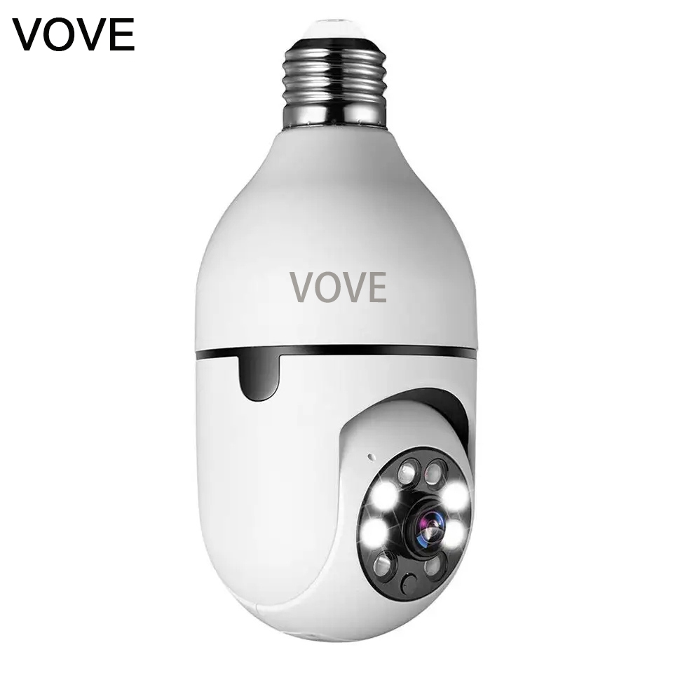 Jual VOVE CCTV Lampu Bohlam 8MP FULL HD PTZ 360 derajat Smart IP Kamera ...