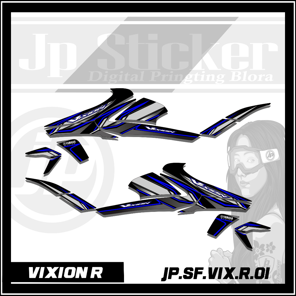 Jual Sticker Striping Vixion R - Stiker List Variasi Motor Yamaha ALL ...